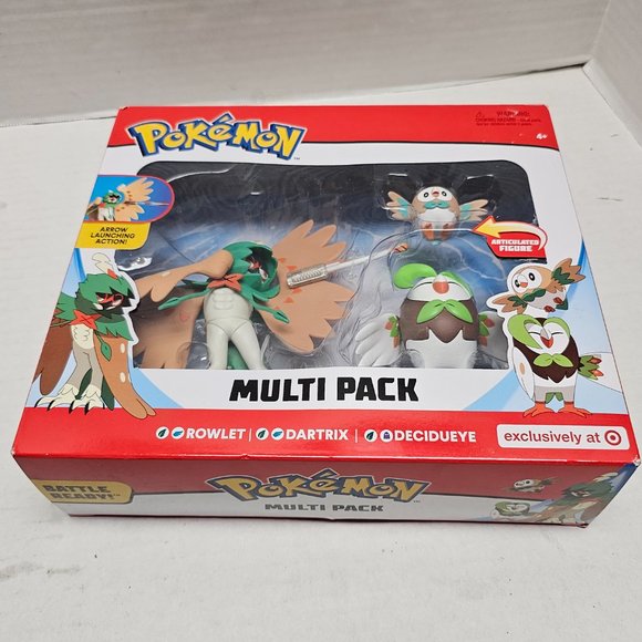 Nintendo | Toys | New Pokemon Multi Pack Arrow Launching Action Rowlet ...